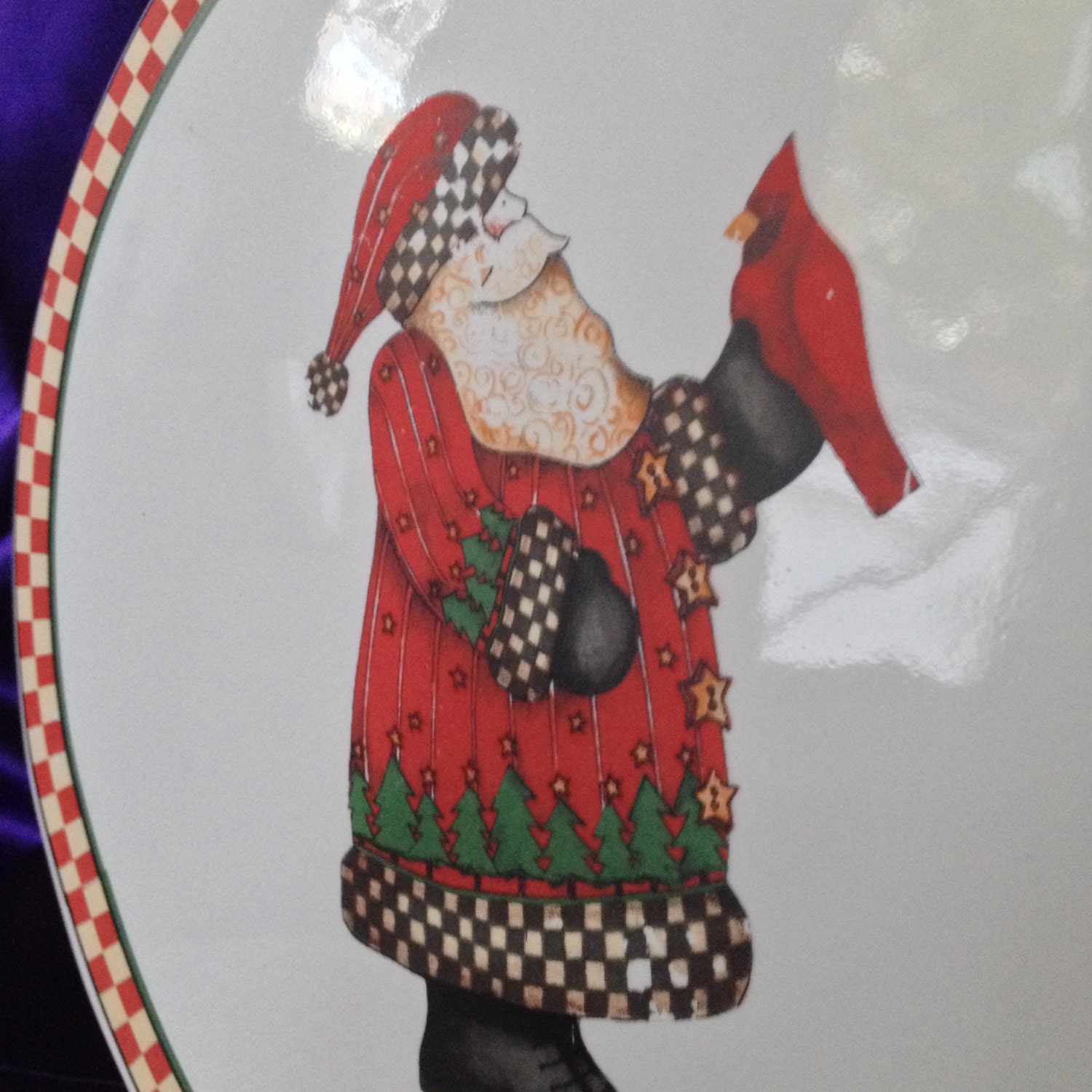 Sakura Debbie Mumm MAGIC OF SANTA Stoneware Trivet Hot Plate - Etsy