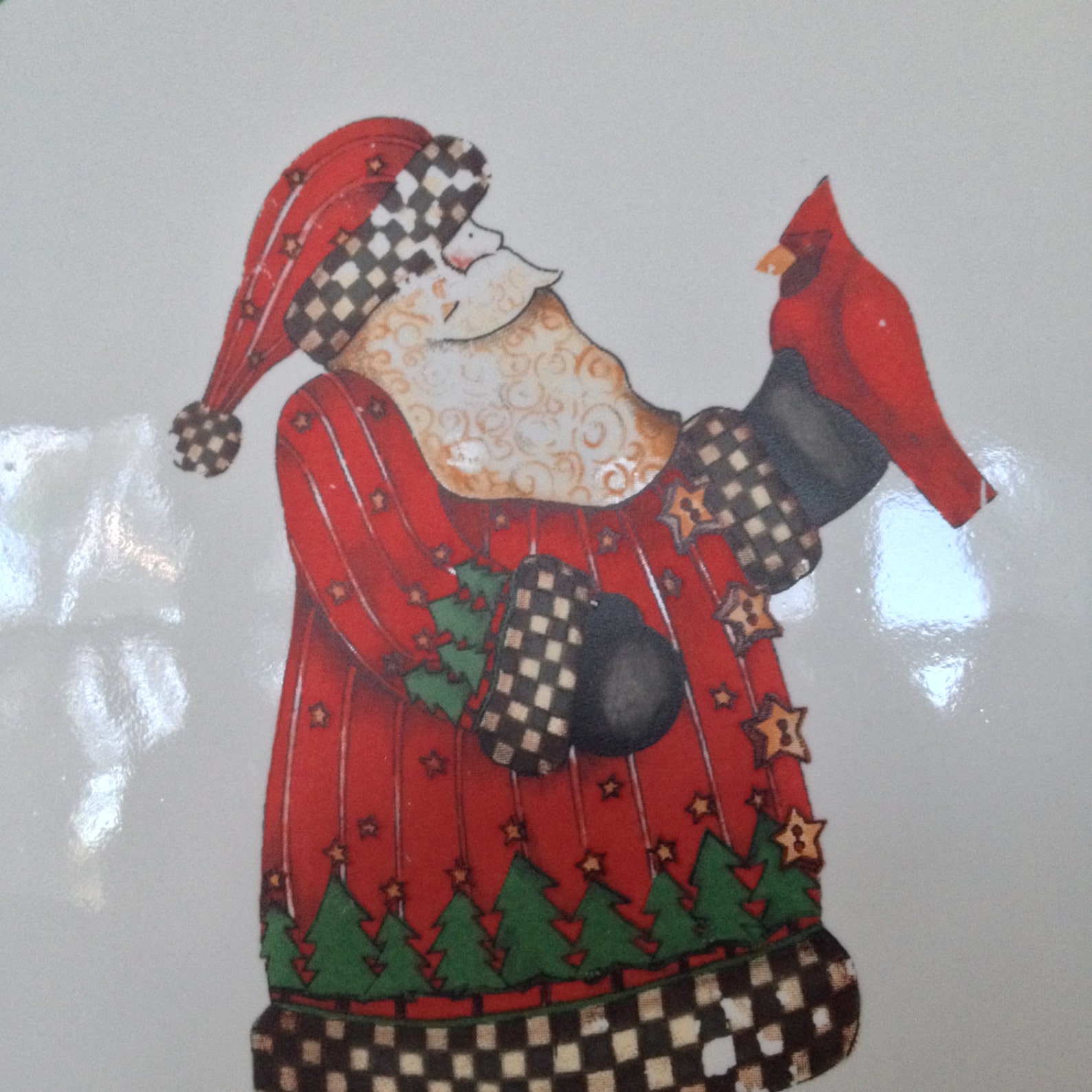 Sakura Debbie Mumm MAGIC OF SANTA Stoneware Trivet Hot Plate - Etsy