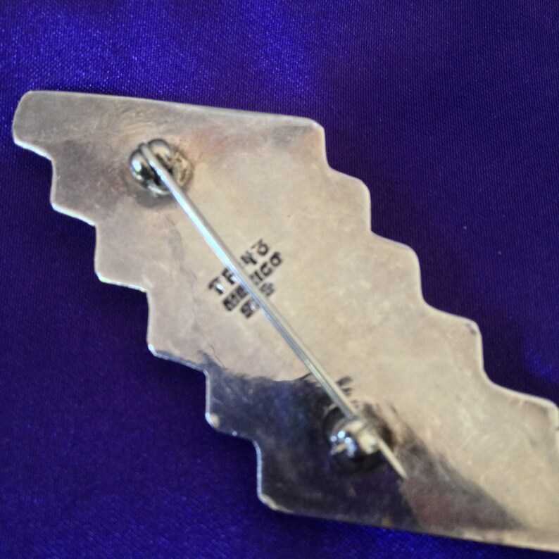 Mexico Modernist 925 Bar Brooch Sterling Silver TF-43 18 - Etsy
