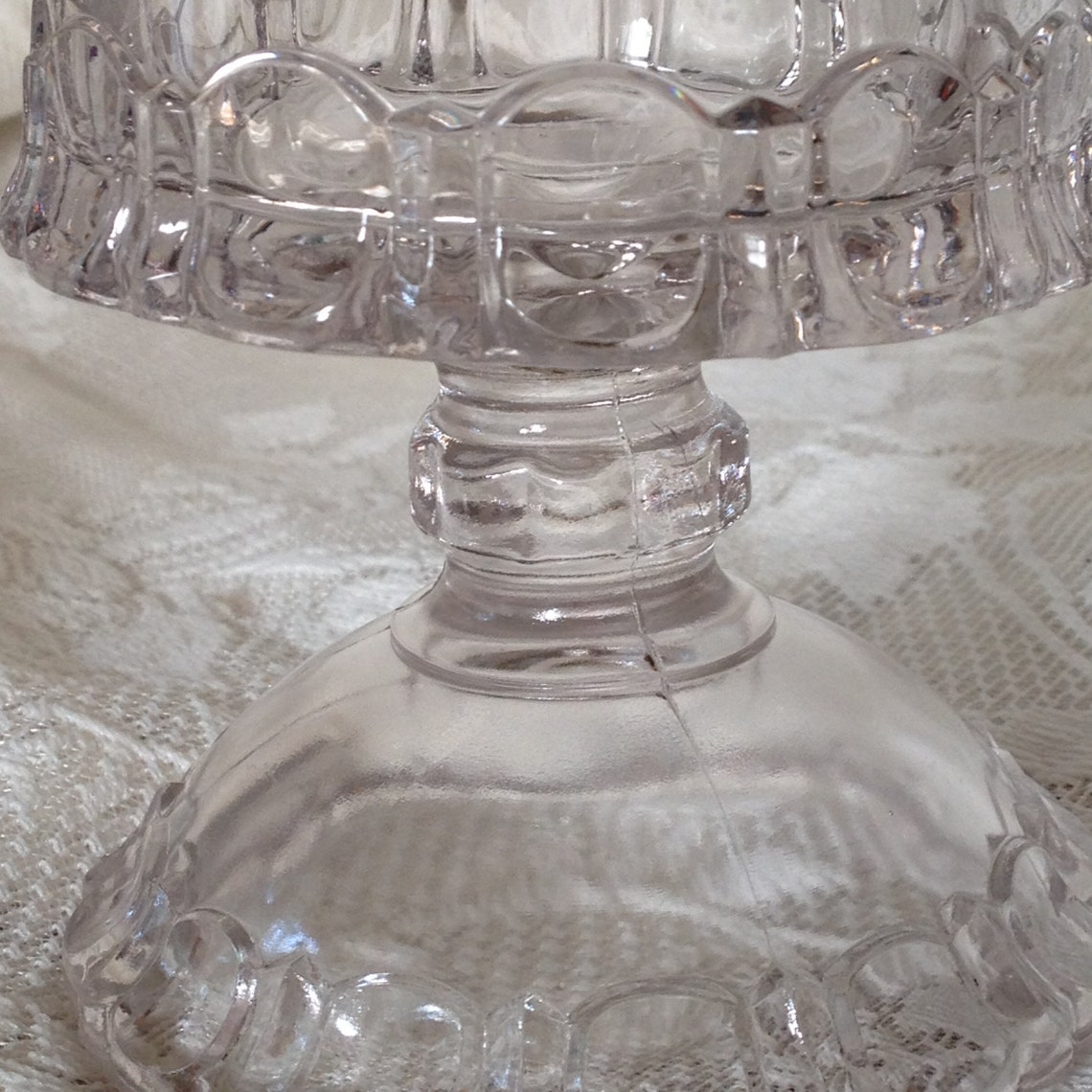 EAPG Adams Glass Co Apollo Pedestal Cream Pitcher Sun Purple - Etsy