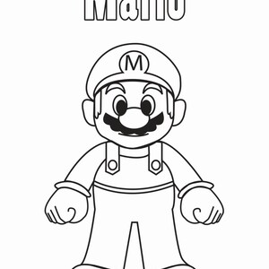 Mario & Friends Coloring Book instant Download | Etsy