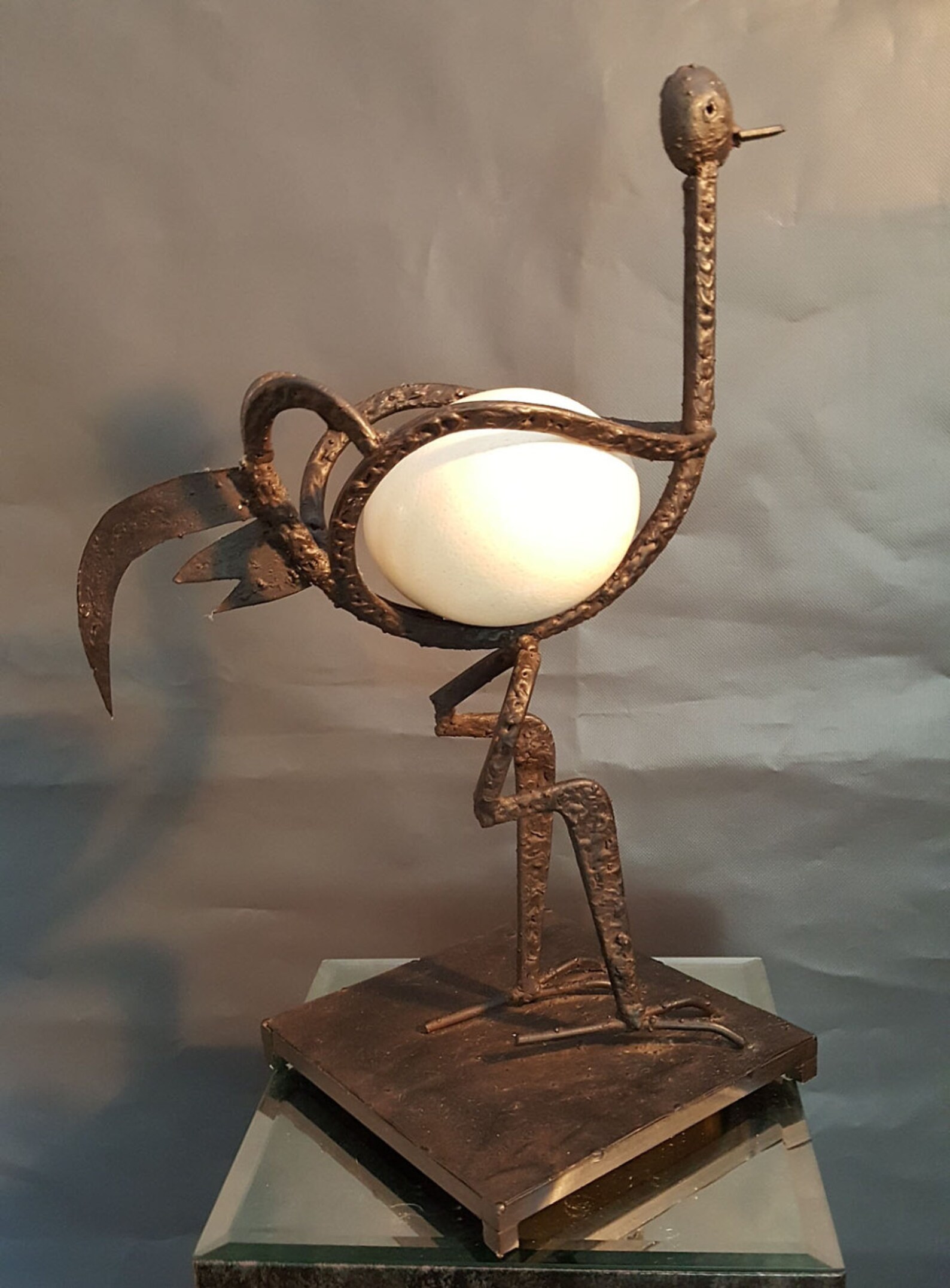 Metal Welded Abstract Bird Sculpture of Rebar Steel - Etsy