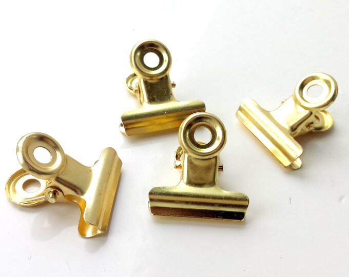 Gold Binder Clips 3 Different Sizes Planner Clips Paper Clips - Etsy