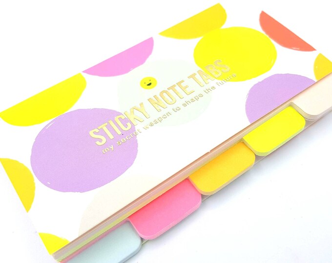Sticky Notes Tabs Booklet | Rainbow Colors | Sticky Papers | Page ...