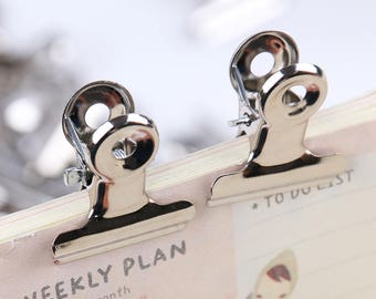 Silver Fish Clips Binder Clips Alligator Clip Small Medium & - Etsy