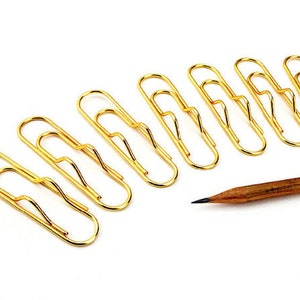 Gold Paper Clip Pen Holder Pen Clip Pen Loop Pencil Holder - Etsy