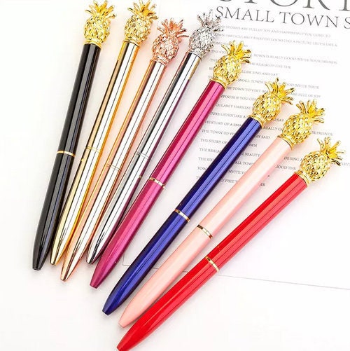 Pineapple pen available in different colors metal ballpoint | Etsy