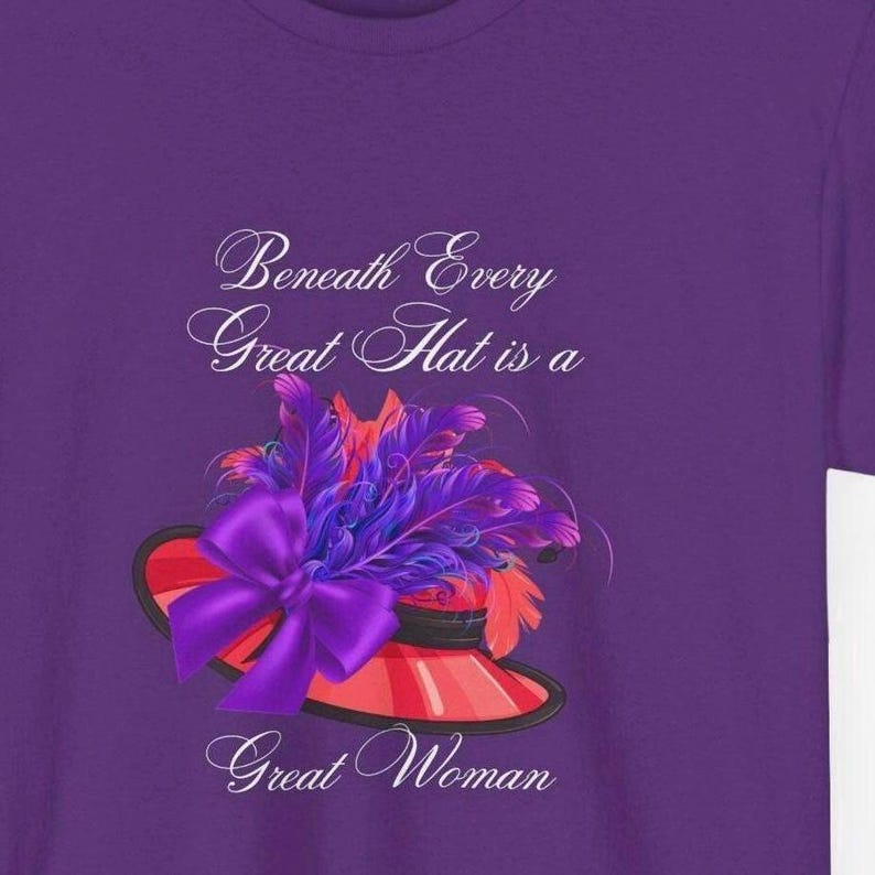 Red Hat Shirt the Says Beneath Every Great Hat is a Great Woman - Etsy