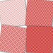Red Digital Paper: Red Patterns christmas red | Etsy