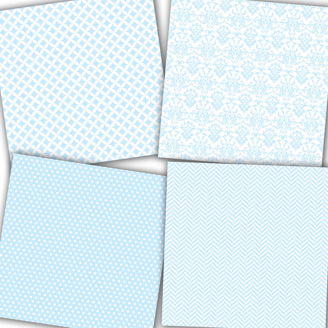 Baby Blue Digital Paper: baby Blue Patterns Soft | Etsy