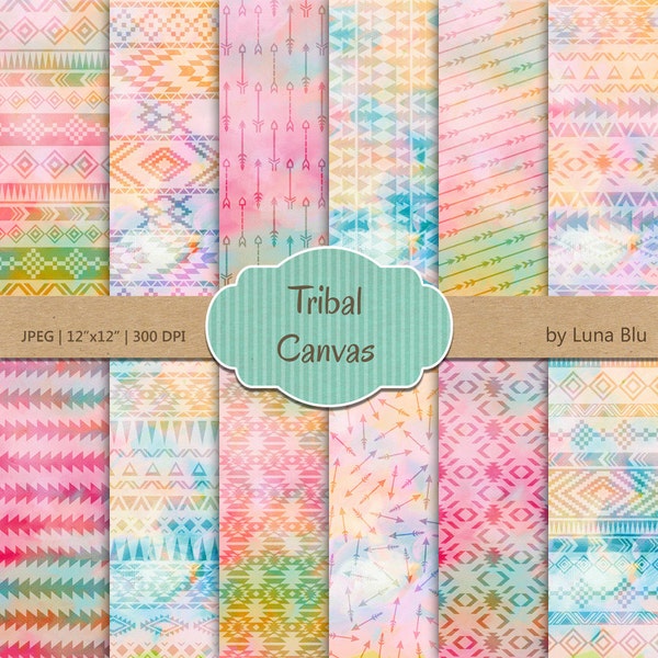 Watercolor Chevron - Etsy