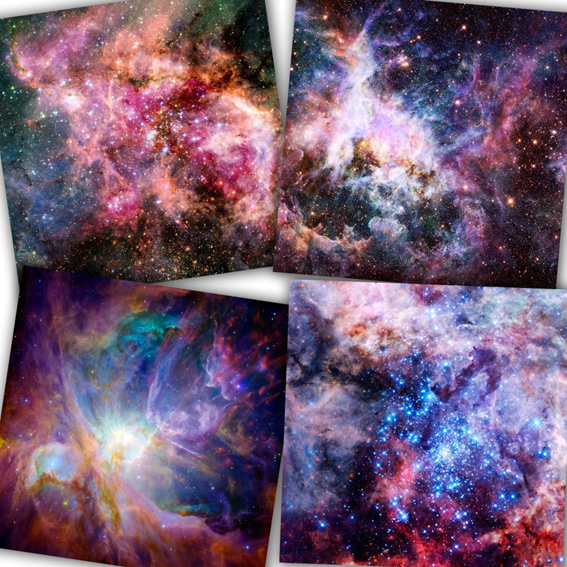 Galaxy Digital Paper: colorful Galaxy Star Digital - Etsy