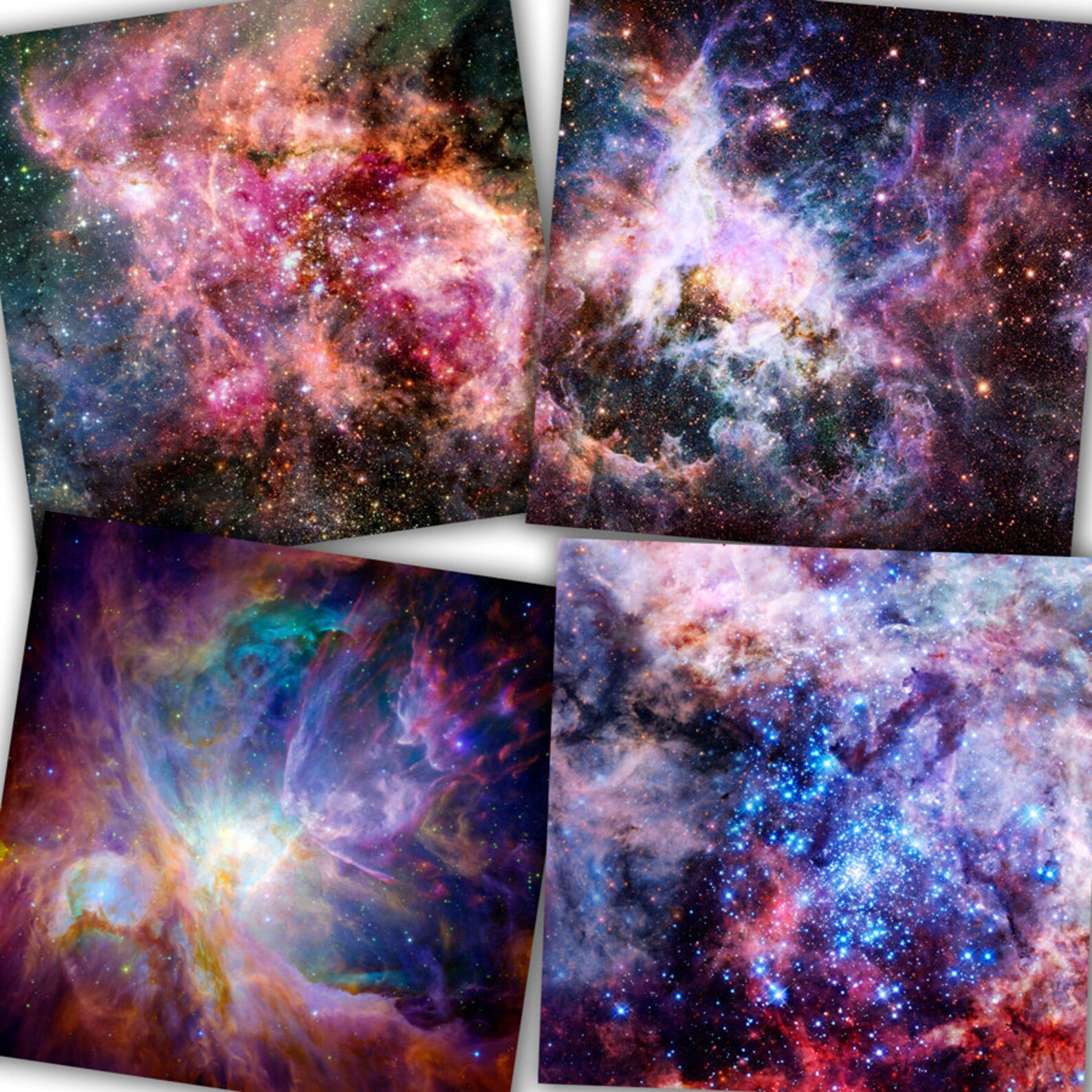 Galaxy Digital Paper: colorful Galaxy Star Digital - Etsy