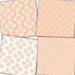 Peach Digital Paper: peach Patterns Pastel Peach - Etsy
