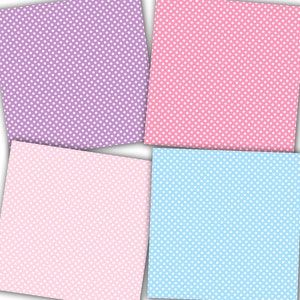 Polka Dots Digital Paper Pack: "rainbow Polka Dots" Digital Paper ...