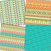 Tribal Digital Paper: "spring Tribal" Patterns Including Triangles ...