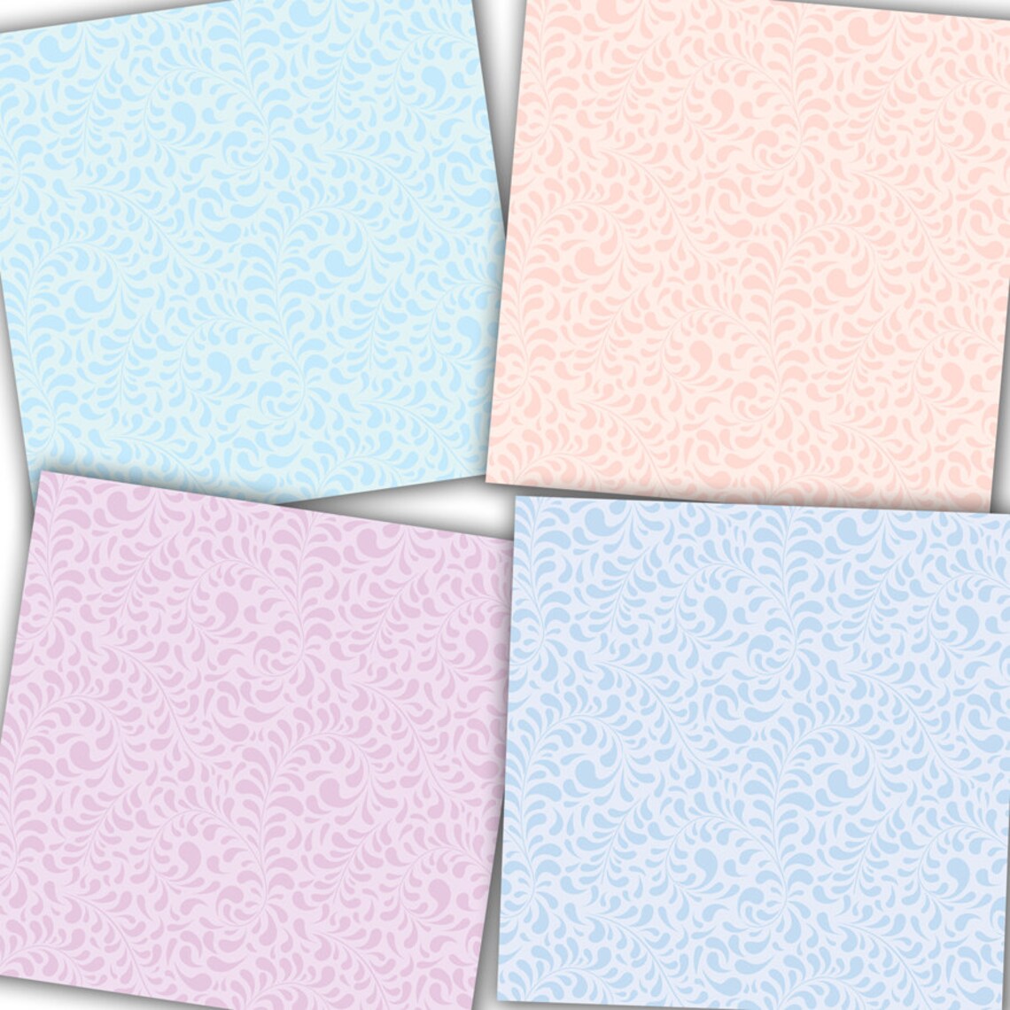 Swirl Digital Paper: pastel Swirl Pastel Digital | Etsy