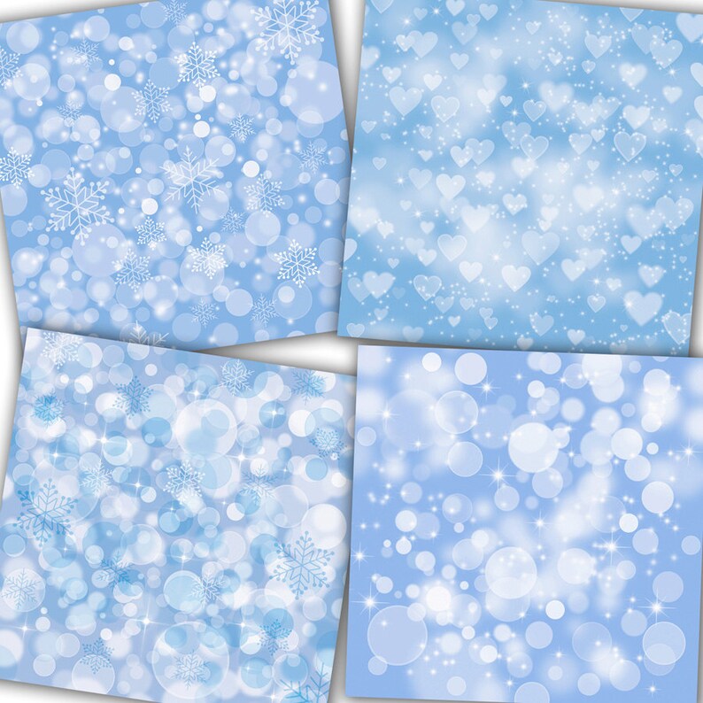 Snow Princess Digital Paper pack: Snow Princess | Etsy