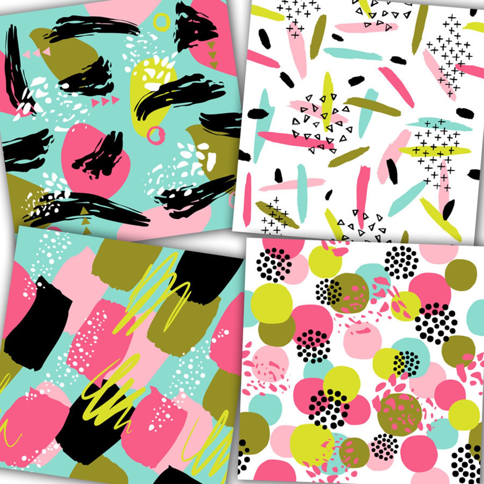 Abstract Digital Paper Modern Digital Paper Modern Abstract | Etsy