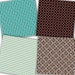 Teal and Brown Digital Paper: teal and Brown Patterns - Etsy