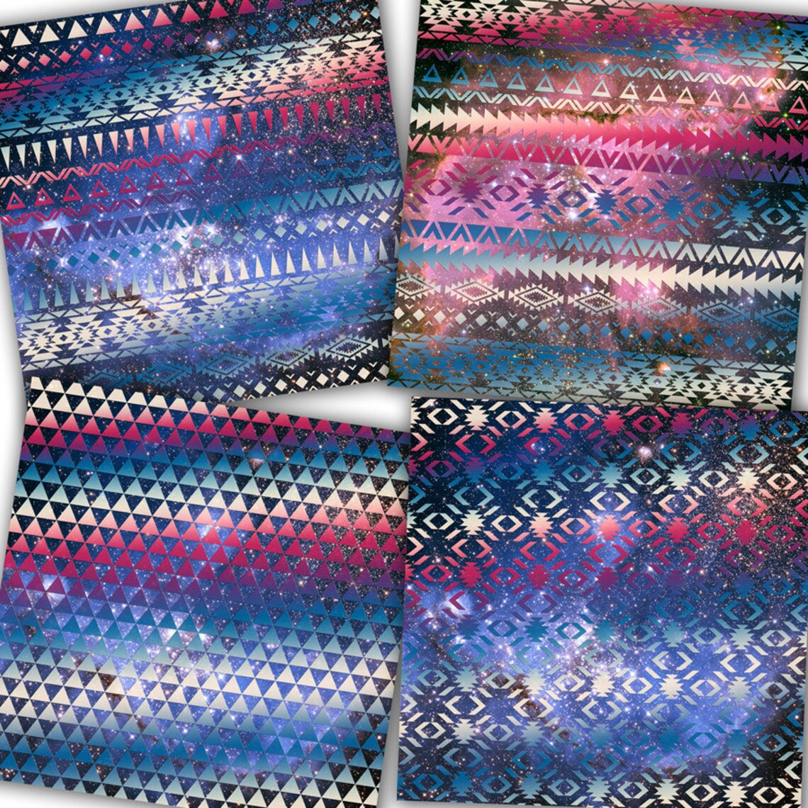 Tribal Digital Paper Pack: galaxy Tribal Patterns - Etsy