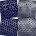 Navy and Silver Digital Paper: "silver Foil Patterns" Navy Digital ...