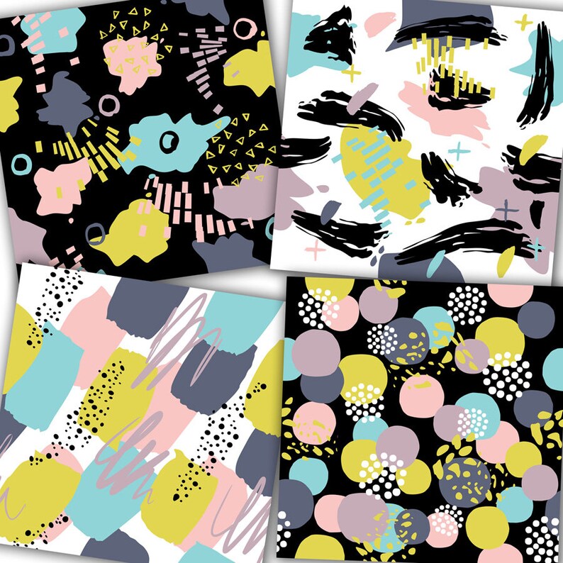 Trendy Abstract Digital Paper Abstract Backgrounds Modern - Etsy