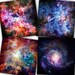 Galaxy Digital Paper: "colorful Galaxy" Star Digital Paper, Starry Sky ...