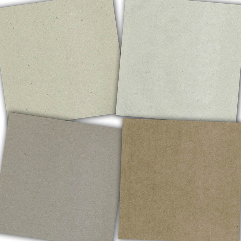 Neutral Digital Paper Pack: "kraft Paper" Includes Carboard, Textured ...