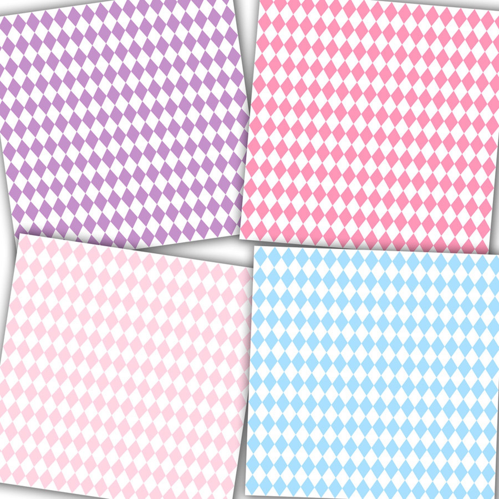 Harlequin Digital Paper Pack: rainbow Harlequin - Etsy