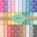 Damask Digital Paper Pack: tinted Damask Digital Paper Bundle, Damask ...