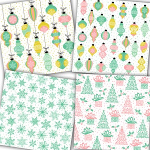 Digital Scrapbooking Paper, Christmas Digital Papers, Holiday Scrapbook ...