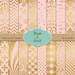 Gold Confetti Digital Paper: Blush White and Gold