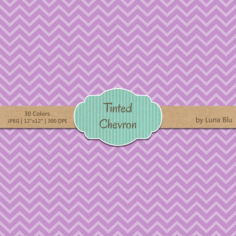 Chevron Digital Paper Pack: Tinted Scrapbook Paper (30, 12x12, JPG) - Etsy