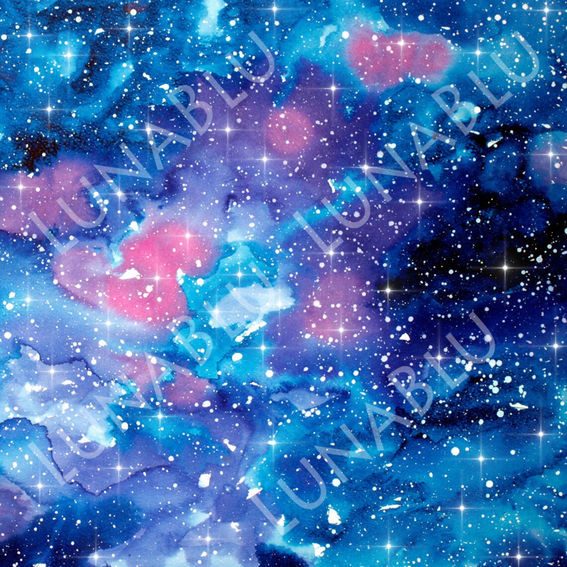 Galaxy Digital Paper: watercolor Galaxy Watercolor - Etsy