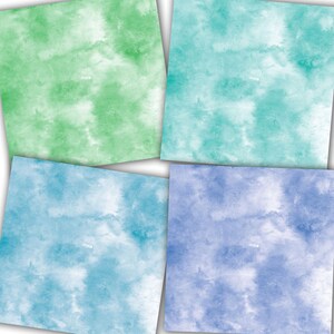 Watercolor Digital Paper: "watercolor Papers" in Rainbow and Pastel ...