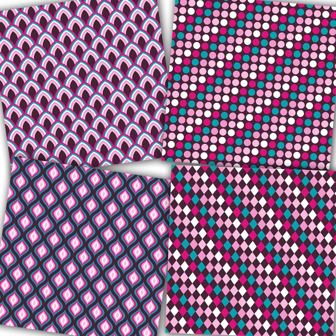 Geometric Digital Paper: geometric Patterns | Etsy