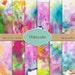Watercolor Digital Paper: watercolor Backgrounds Pastel Colors,textured ...