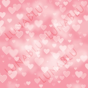 Bokeh Digital Paper Pack: " Heart Bokeh Background" Pastel Bokeh ...