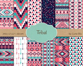 Aztec Digital Paper | Etsy