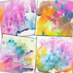 Watercolor Digital Paper: "watercolor Backgrounds" Pastel Colors ...