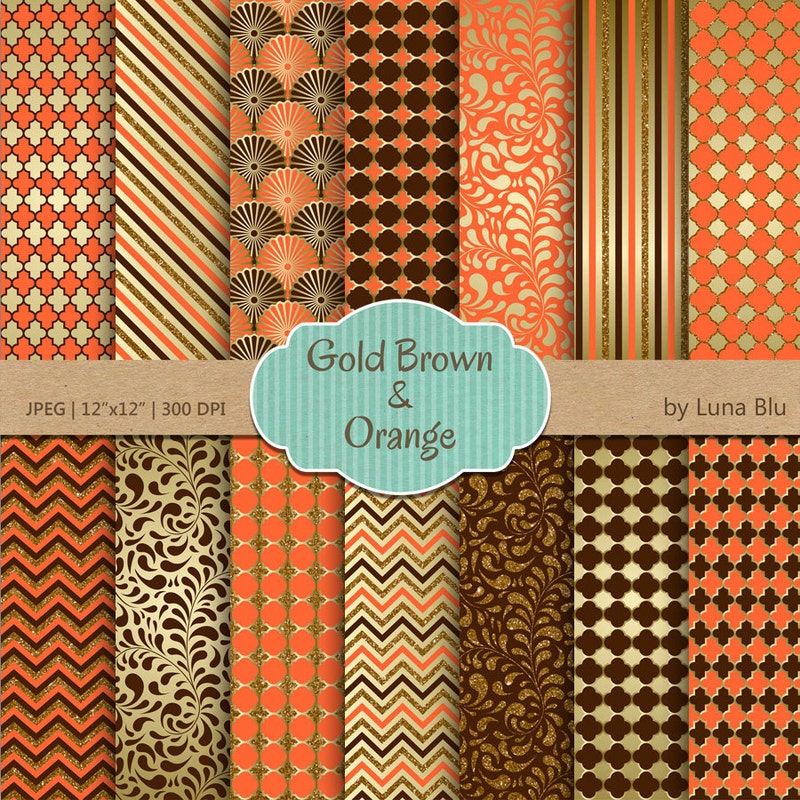Gold Scrapbook Paper - Etsy