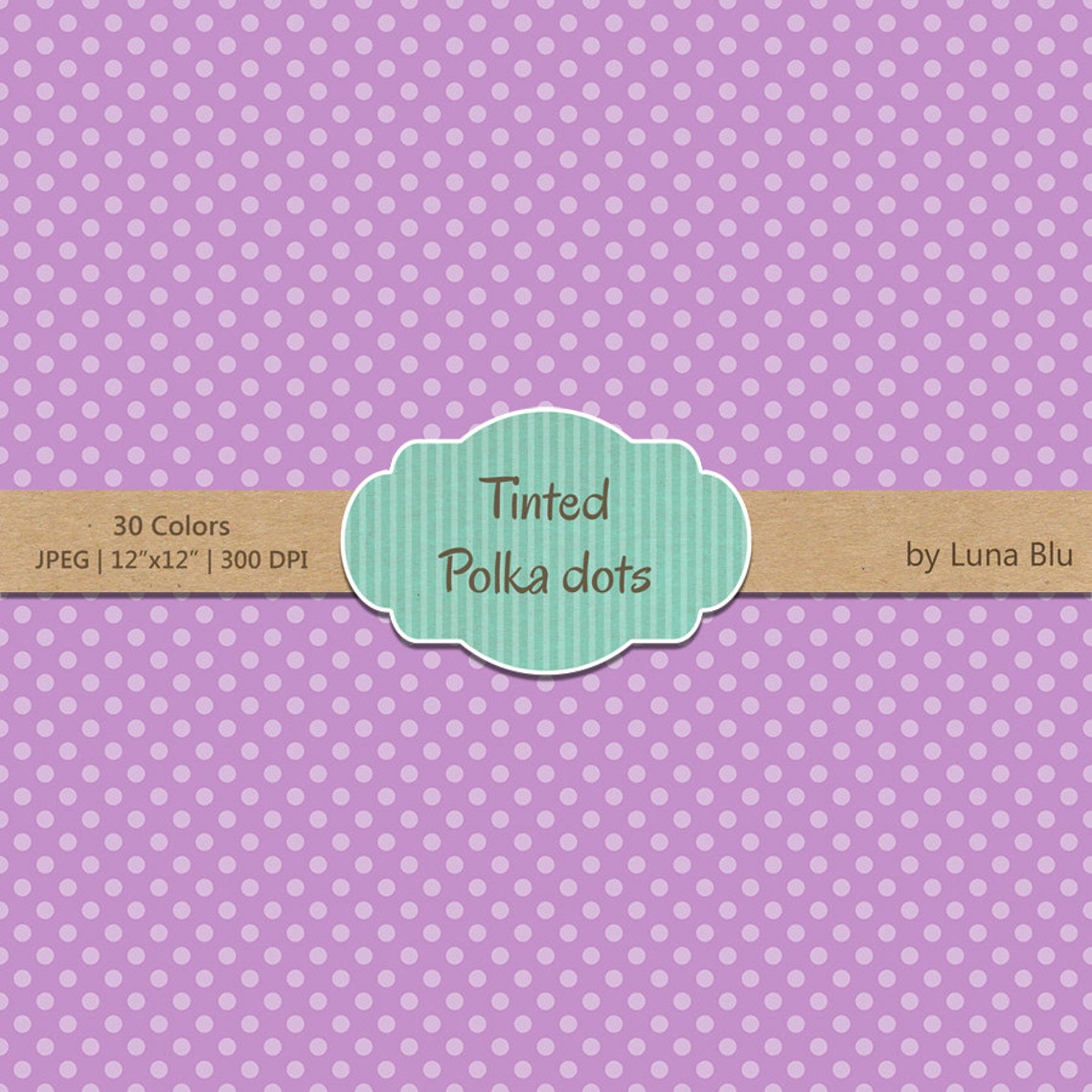 Polka Dots Digital Paper Pack: tinted Polka Dots | Etsy