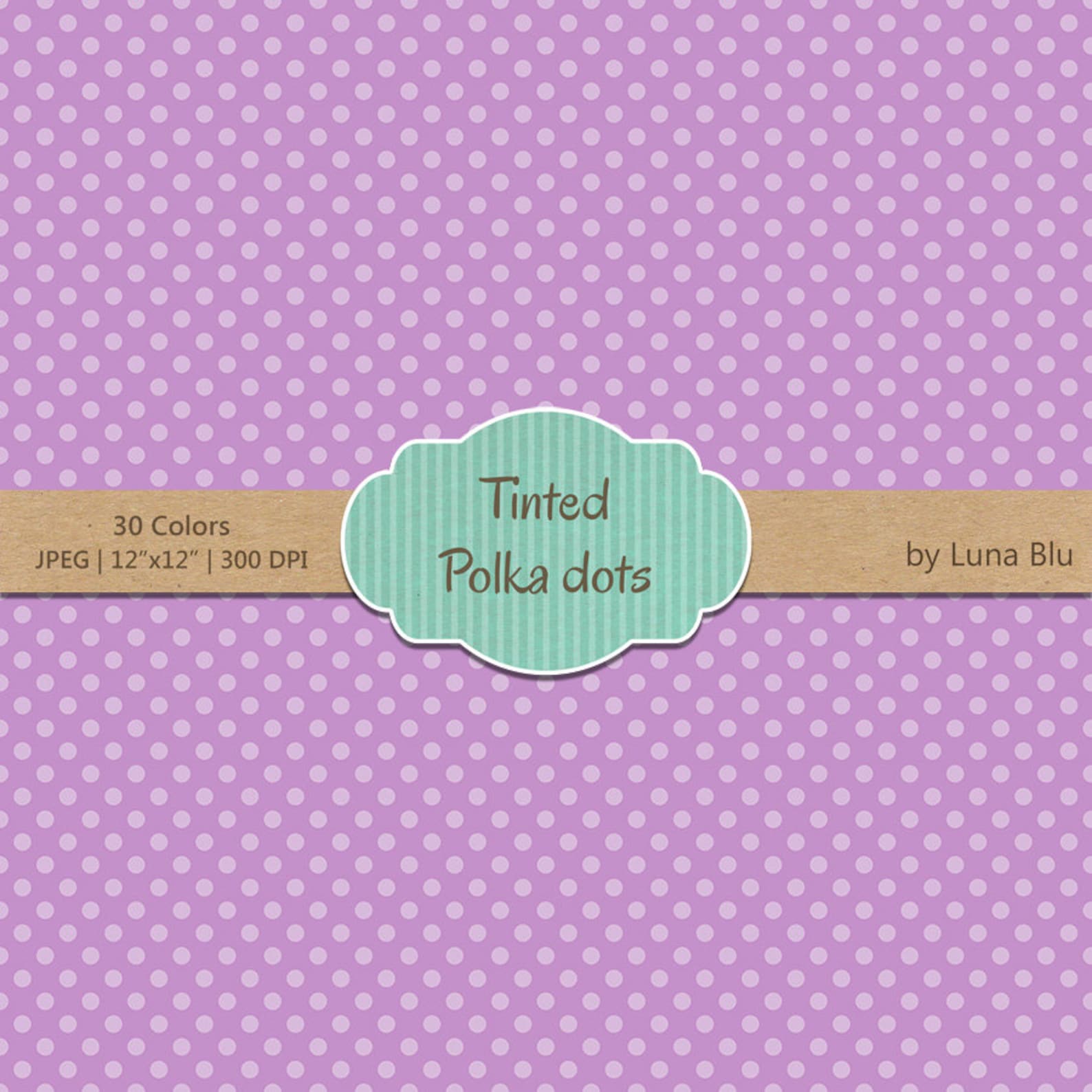 Tinted Polka Dot Digital Paper: Scrapbook Paper Set (30, 12x12, JPG) - Etsy