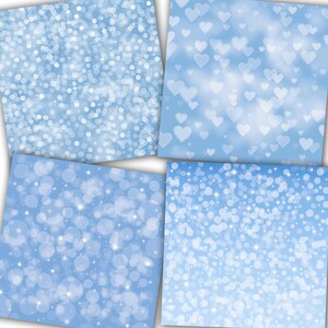 Snow Princess Digital Paper Pack: "bokeh Digital Paper" Winter ...