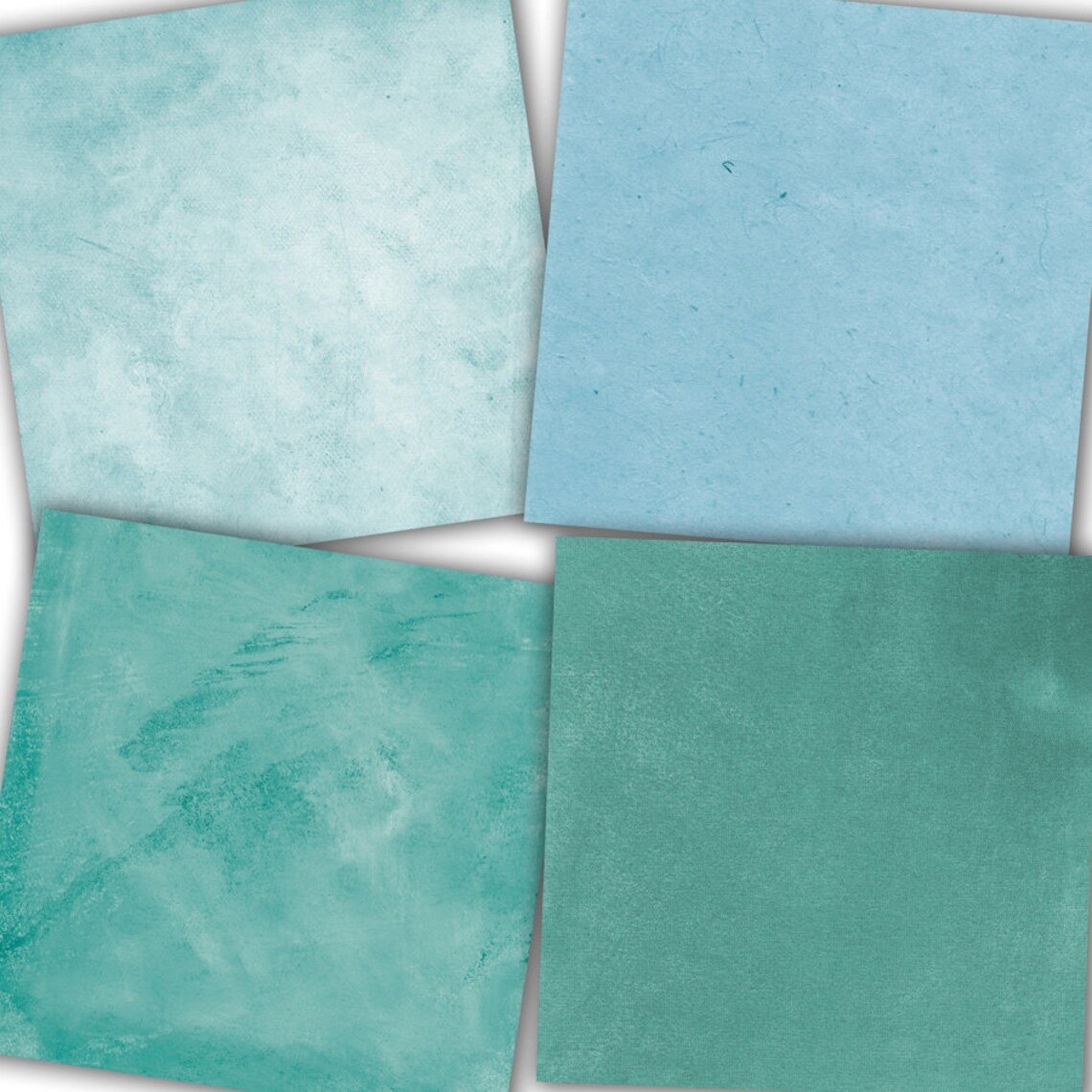 Distressed Digital Paper: blue Green Textures - Etsy