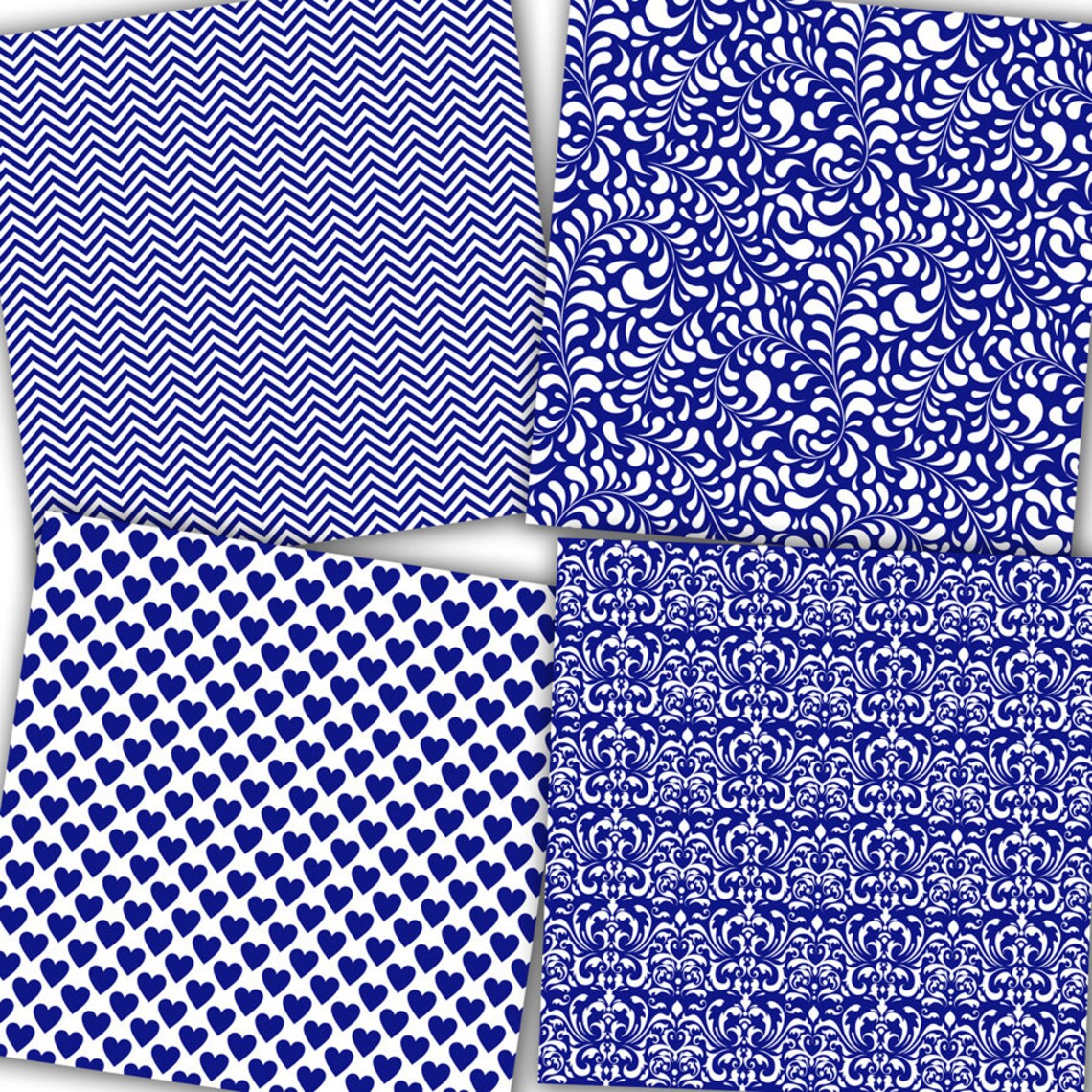 Navy Digital Paper: navy Blue Patterns - Etsy