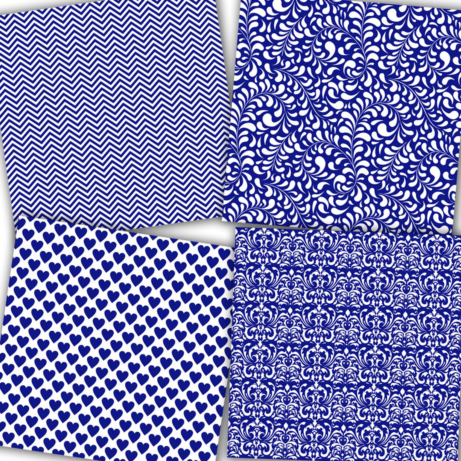 Navy Digital Paper: navy Blue Patterns - Etsy