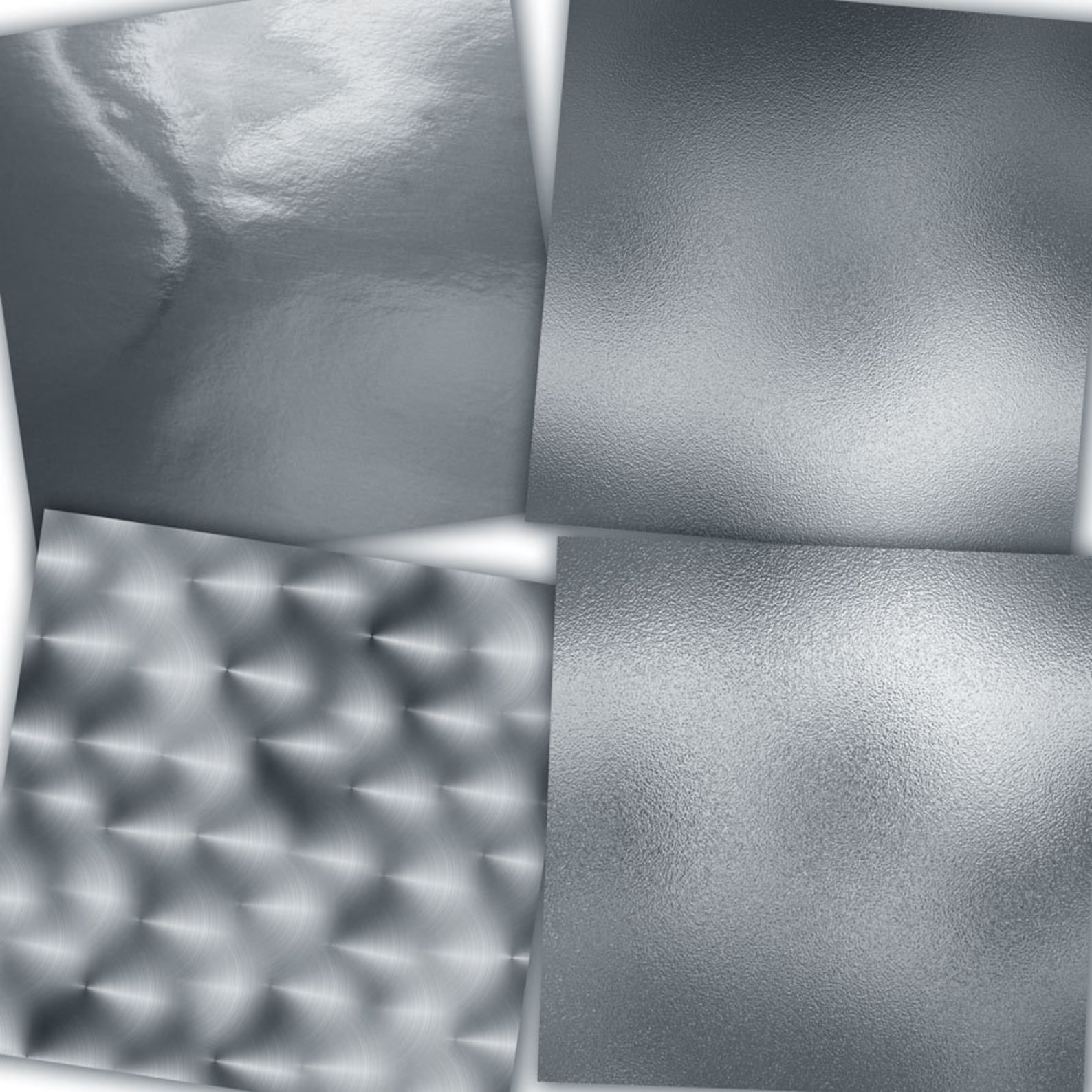 Silver Foil Digital Paper: metallic Silver Paper - Etsy