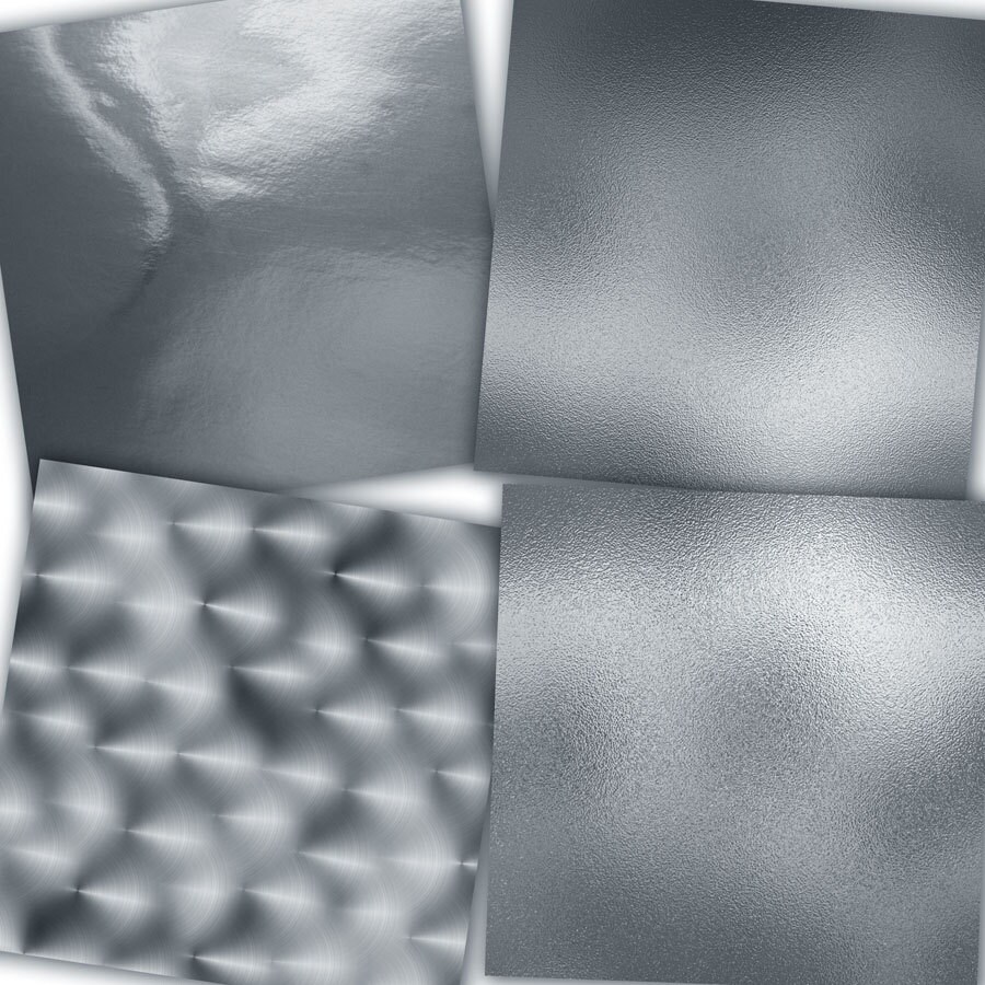 Silver Foil Digital Paper: Metallic Textures (JPG, 12x12, 300dpi) - Etsy